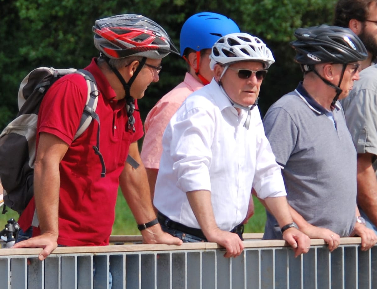 Radtour mit Verkehrsminister Winfried Hermann